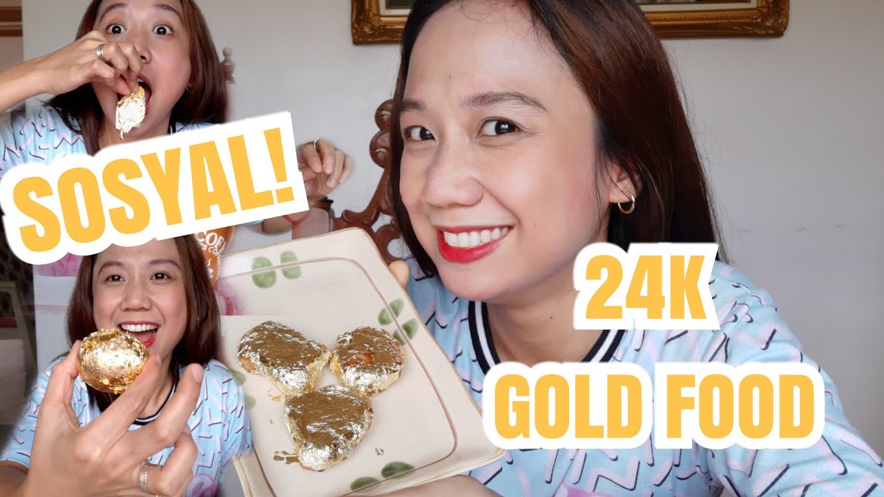 24K GOLD FOOD MUKBANG | LEVEL UP TO BES! - YouTube