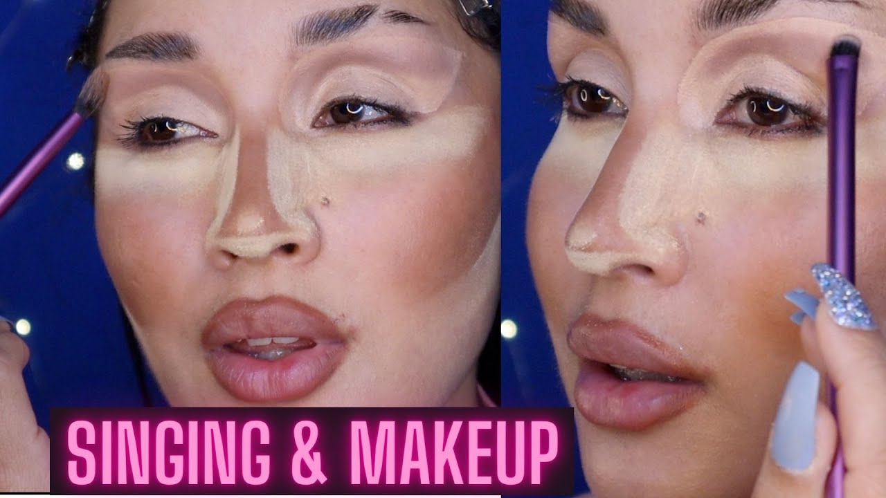 SING AND DO MAKEUP WITH ME! (*Singing to Rihanna and other Artists ...