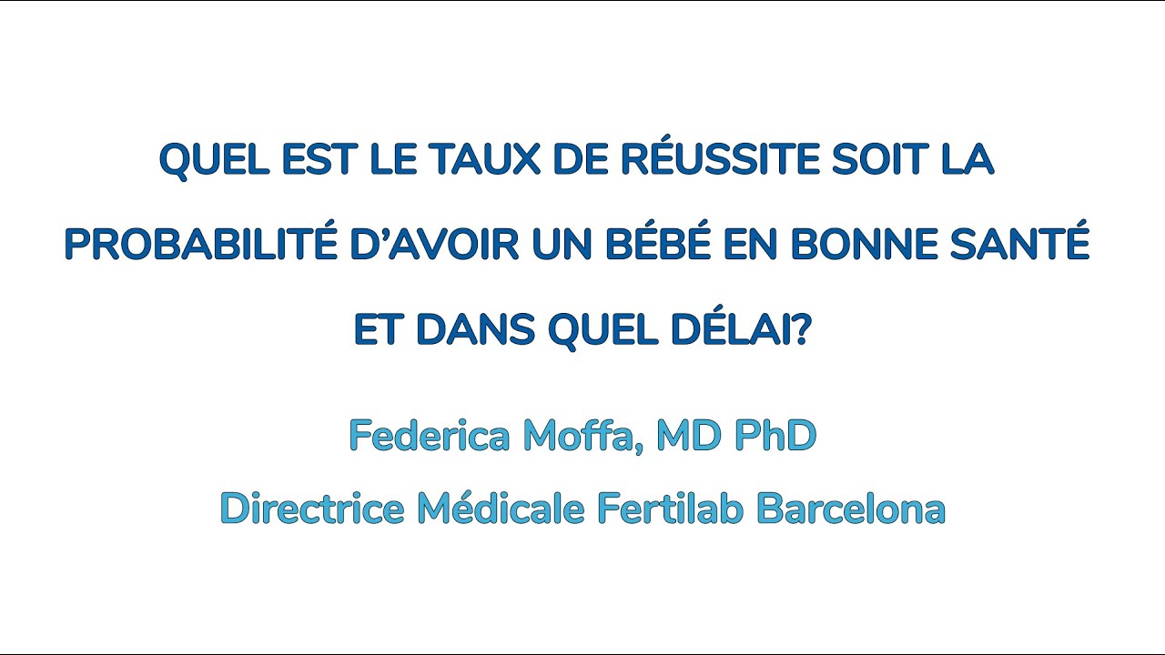 🇫🇷 Taux de réussite traitements de PMA 2022 - YouTube