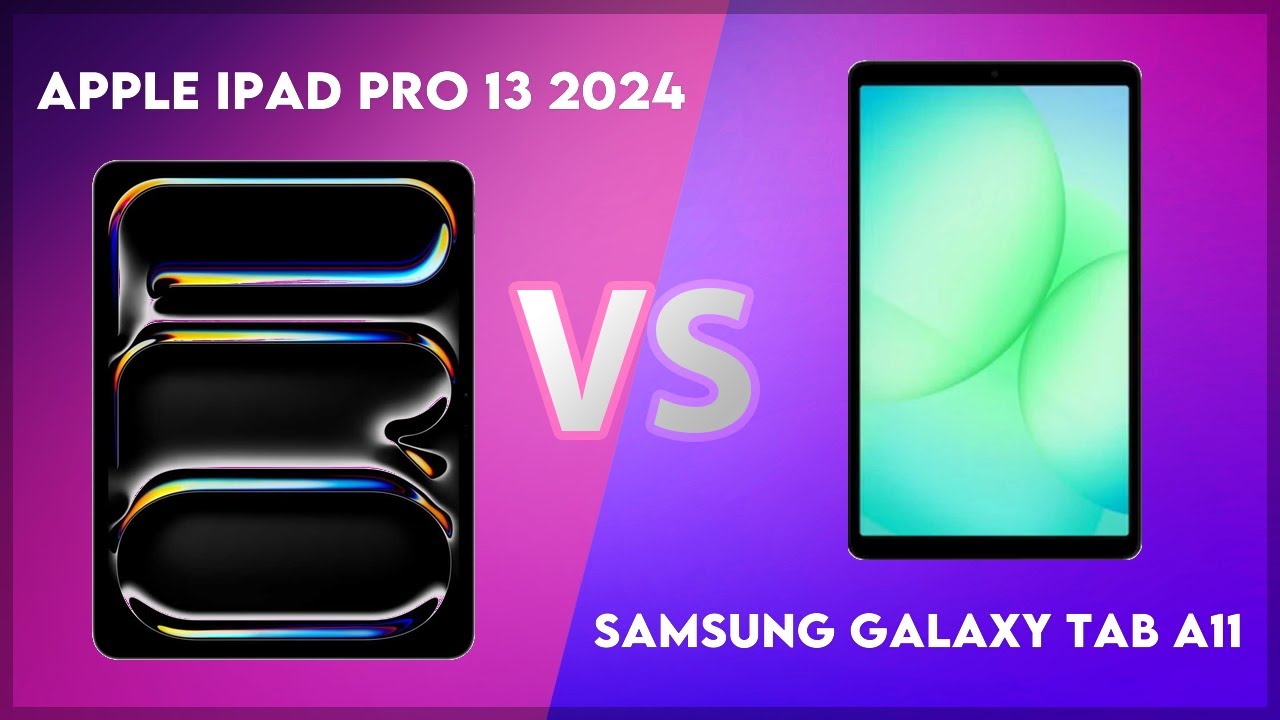 Apple iPad Pro 13 2024 vs Samsung Galaxy Tab A11 Comparison - YouTube