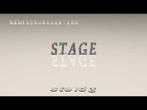 stage - pronunciation + Examples in sentences and phrases - YouTube