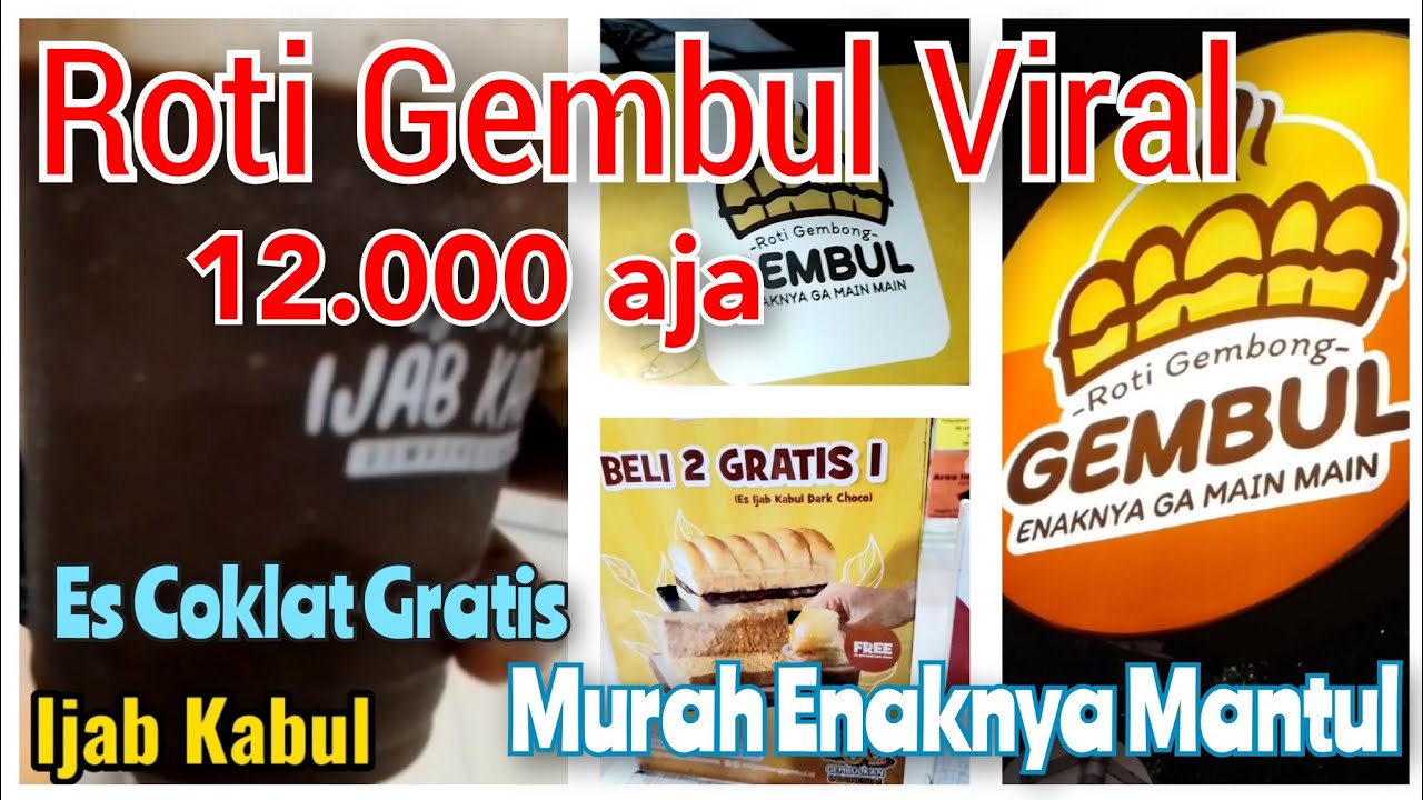 Roti Gembul Viral || Murah 12.000 || Roti Gembong - YouTube