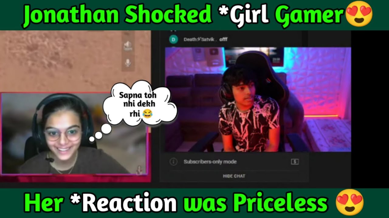 Jonathan *Raids Girl Gamer || Her Reaction is Amazing 😍😍 - YouTube