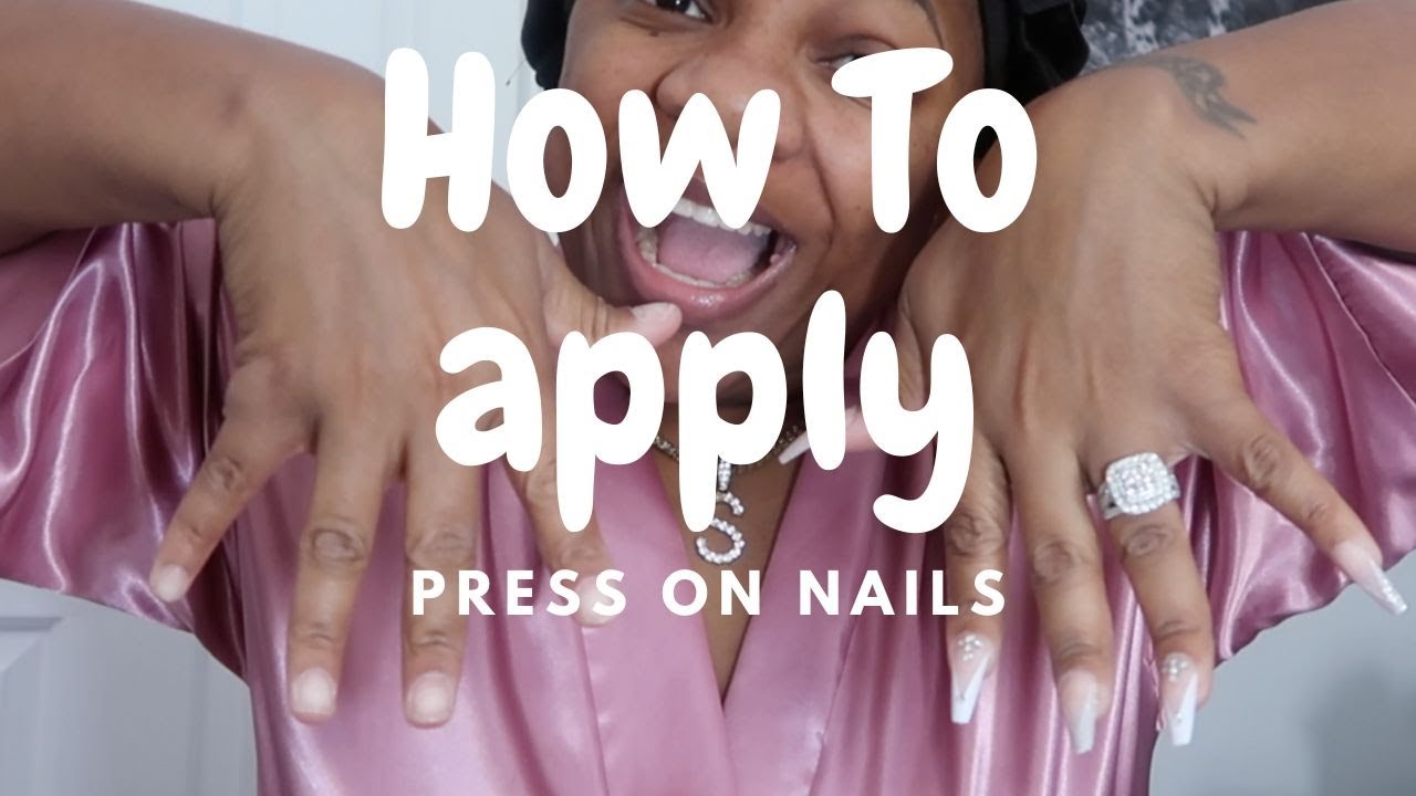 How I apply my press on Nails | Tutorial | Chit Chat - YouTube