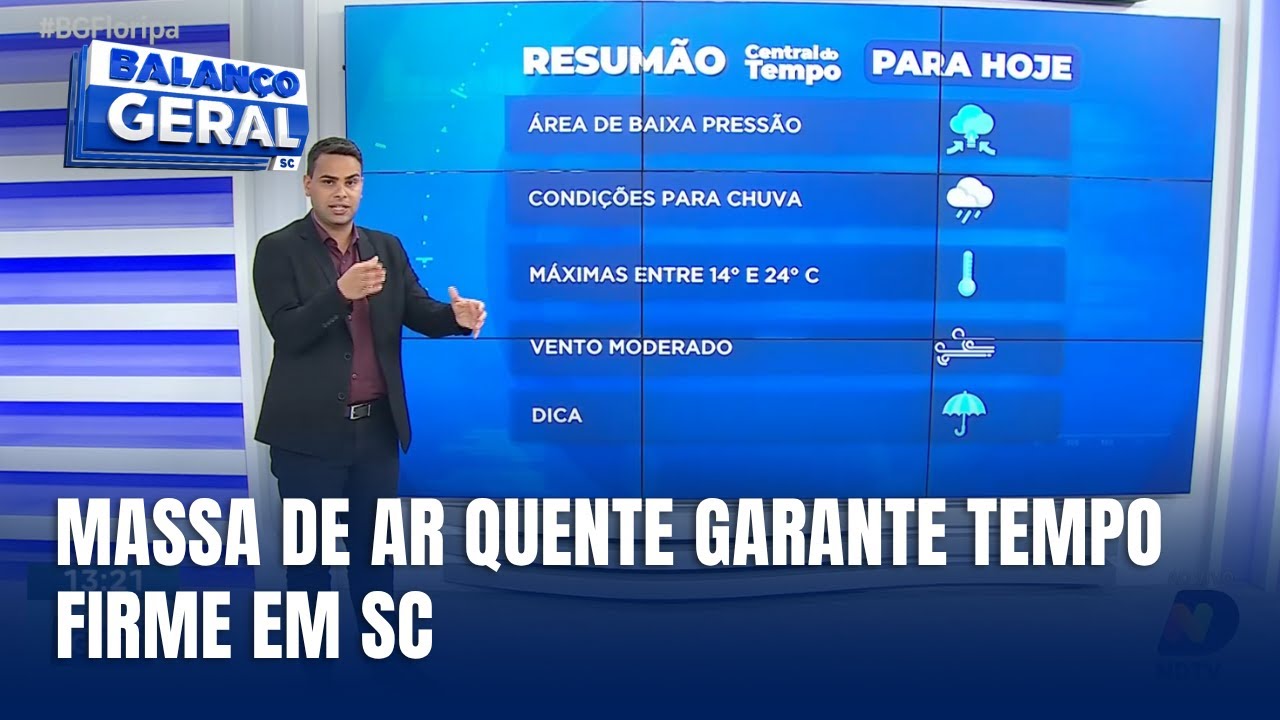 Central do Tempo - Santa Catarina terá dia de sol e calor nesta quarta ...