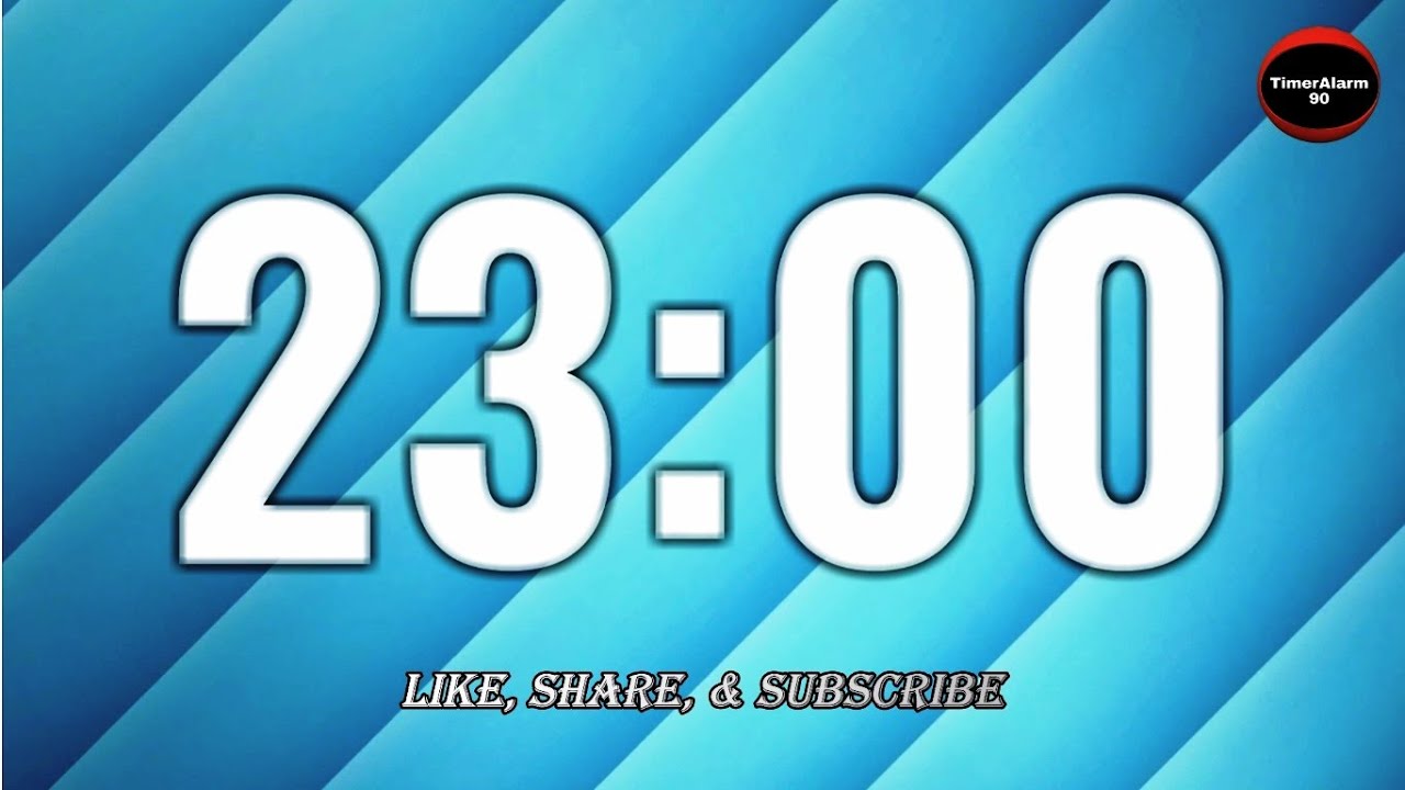 23 Minute Timer with Alarm - YouTube