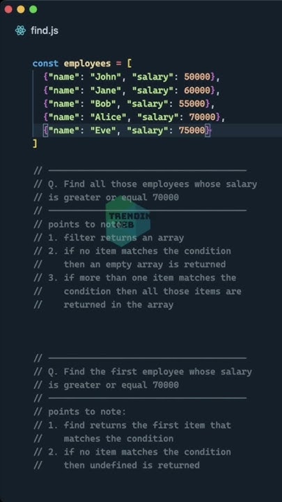 Become A Pro With Arrayfilter And Arrayfind Part 1 Javascript Jsarray Arrayfilter 