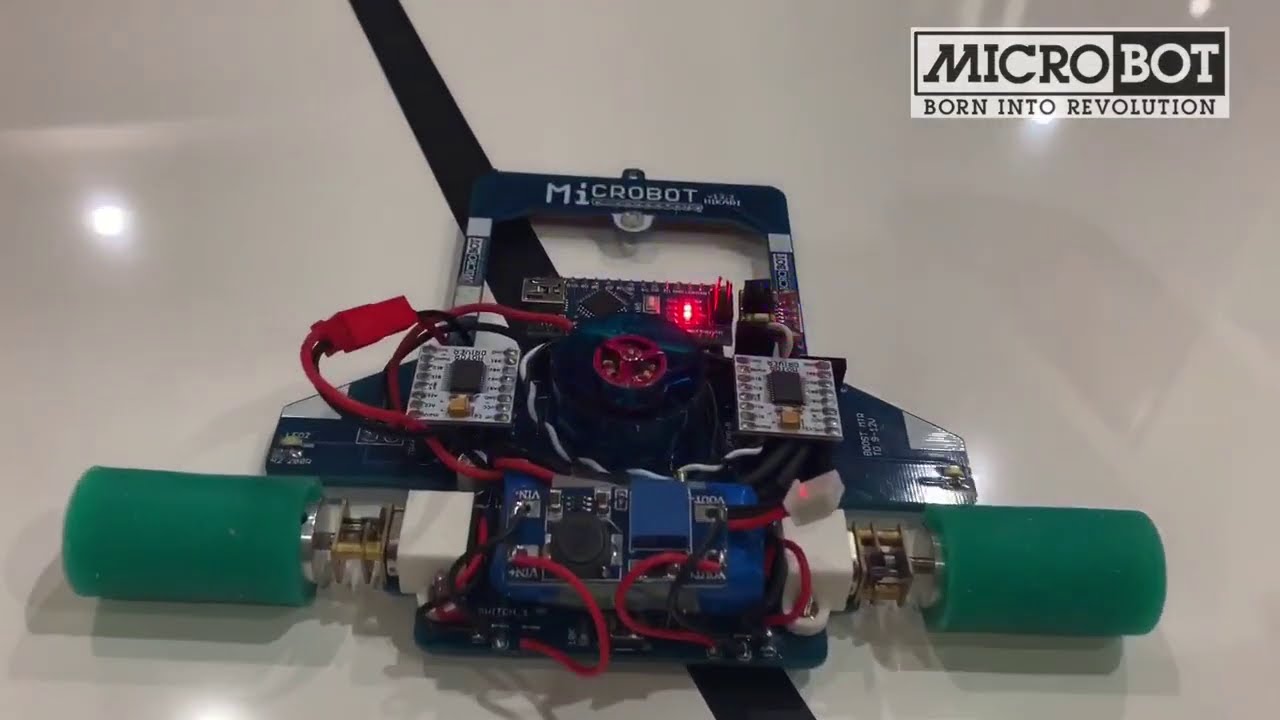 Fast Line Follower with edf @ MiCROBOT HiKARi - YouTube