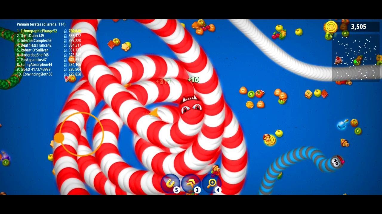 CACING CACING TERBESAR DI WORMS ZONE fart 11 - YouTube