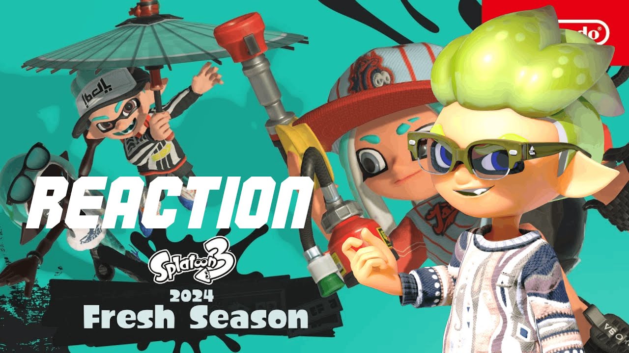 SPLATOON 3 FRESH SEASON 2024 & SIDE ORDER OVERVIEW TRAILER REACTION ...