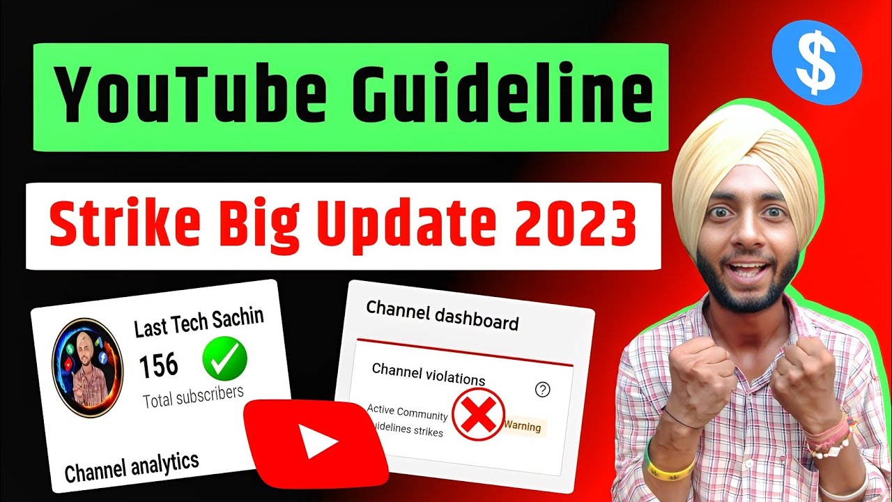 YouTube Guideline Strike Big Update 2023 || Youtube community ...