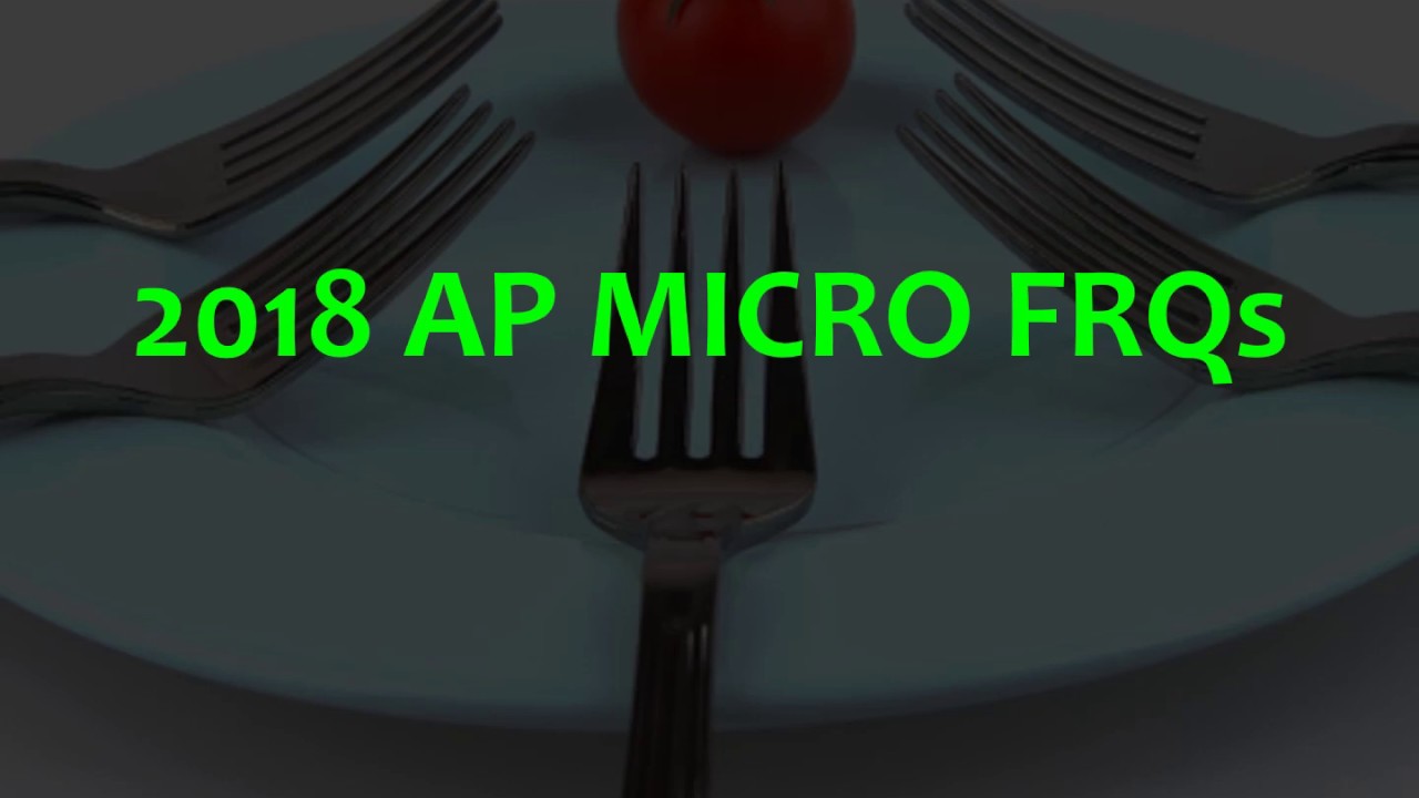 2018 AP Micro FRQs - YouTube