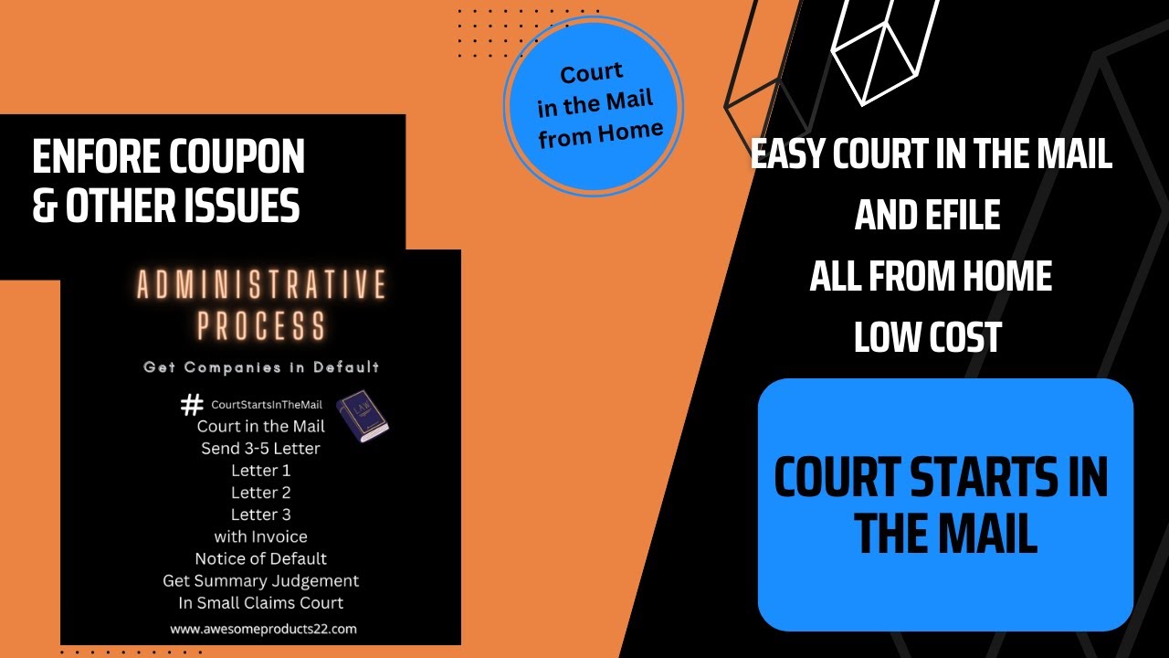 Easy Court In the Mail|E-file|All From Home - YouTube