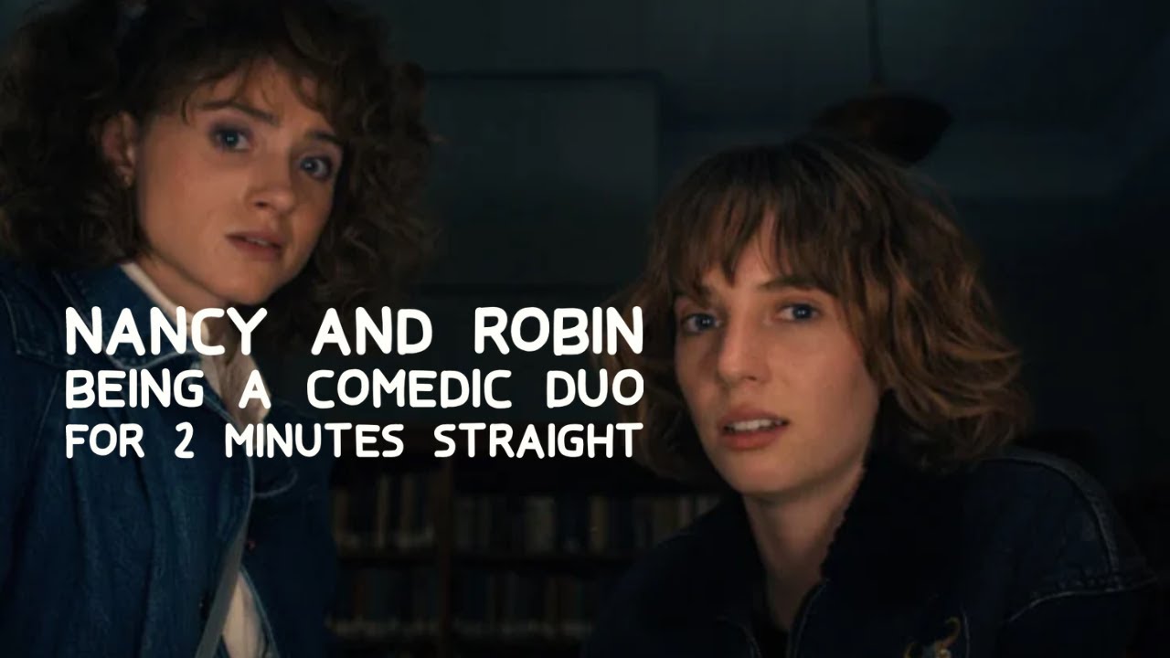 robin and nancy being a comedic duo for 2 minutes straight - YouTube