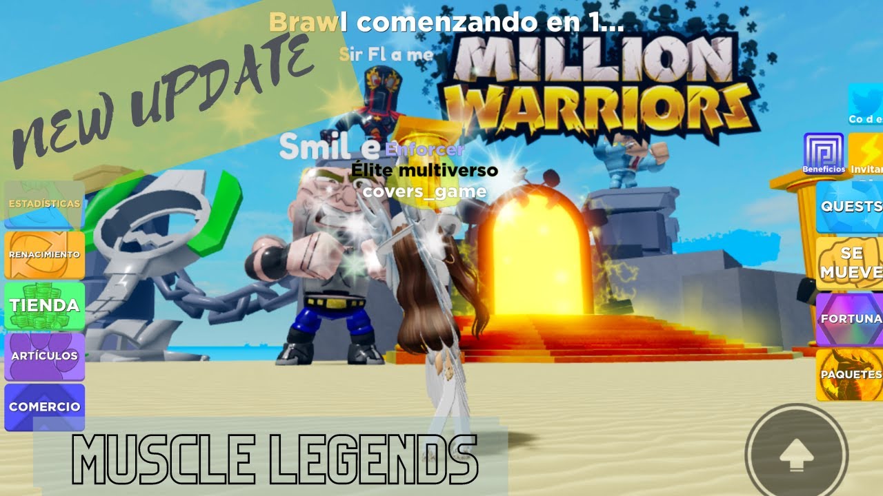 🔴 Regalo Gold Warrior evolucionados. Nueva actualización Muscle Legends ...