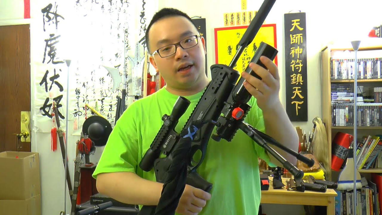 Beretta Cx4 Storm .177 Cal Pellet Gun on HPA and Tank on Gun! - YouTube