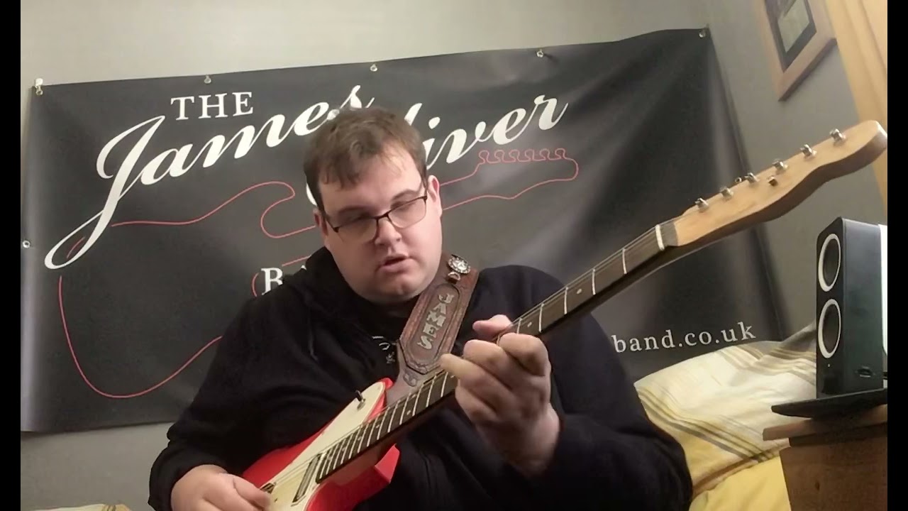 James Oliver swinging upbeat blues in bflat electric guitar - YouTube
