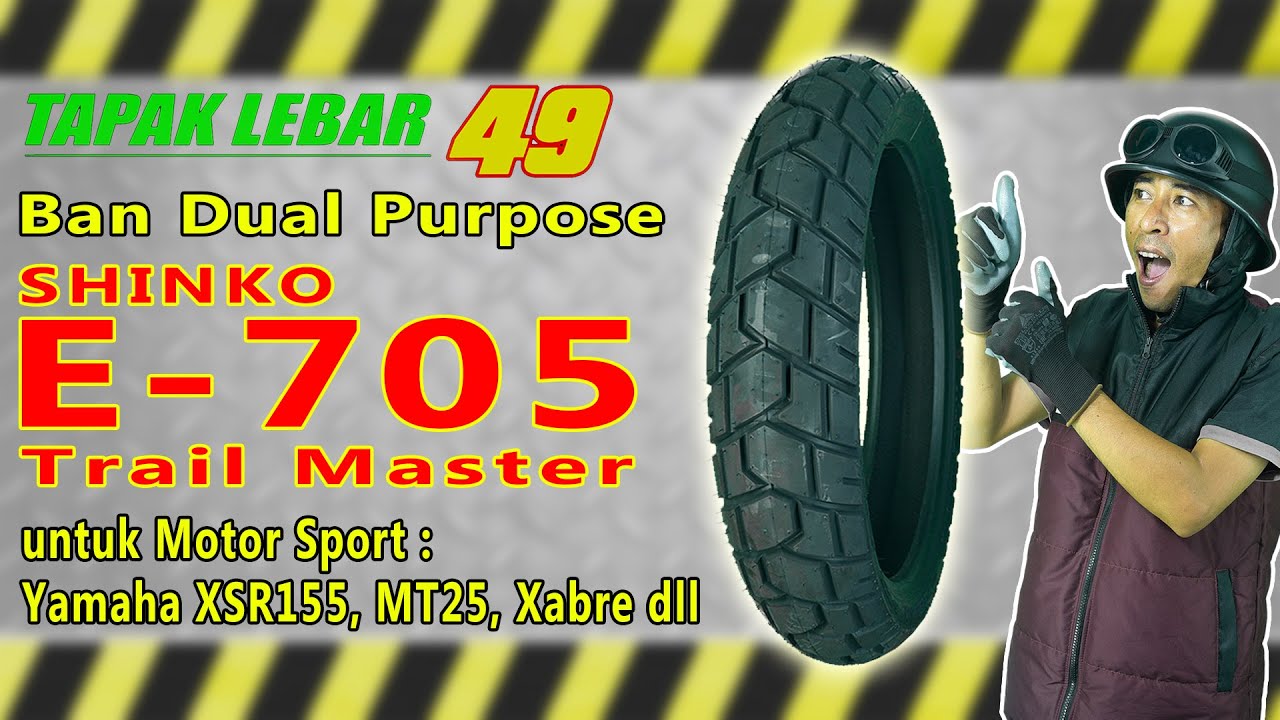 Ban SHINKO E705 Trail Master 120/70-17 Ban Dual Purpose Motor Custom ...