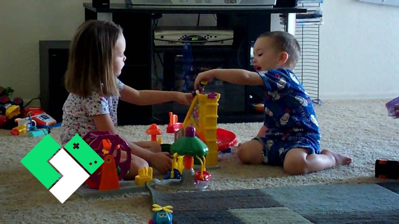 60 Seconds of Sibling Play | Clintus.tv - YouTube