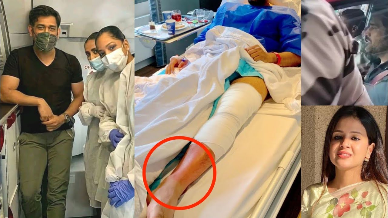 MS Dhoni reaches his home Ranchi after his knee surgery || Dhoni Viral ...