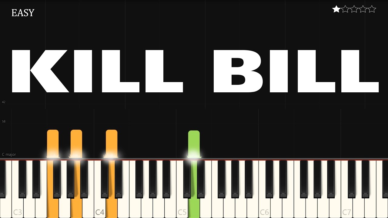 SZA - Kill Bill | Easy Piano Tutorial - YouTube