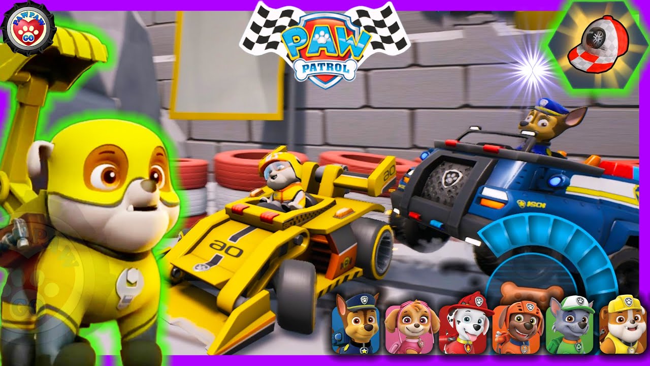 PAW PATROL: GRAND PRIX #8 🏁 RACING With Rubble, Rex, Ryder, Unlock ...