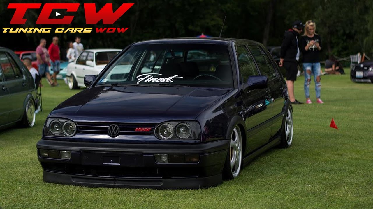 Bagged VW Golf MK3 on Porsche Twist Rims Transformation by Máté Hermán ...