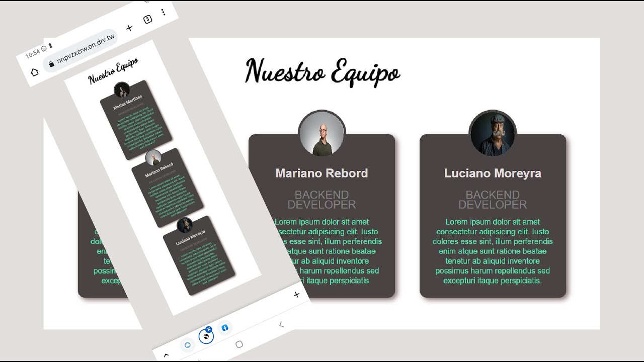 Tutorial de ¿ Como crear NUESTRO EQUIPO ? usando HTML y CSS .Responsive ...