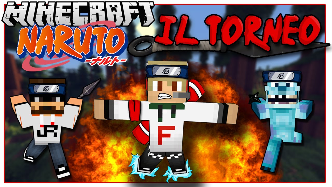 NARUTO MOD - YOUTUBERS BATTLE - Squadra Rossa - YouTube