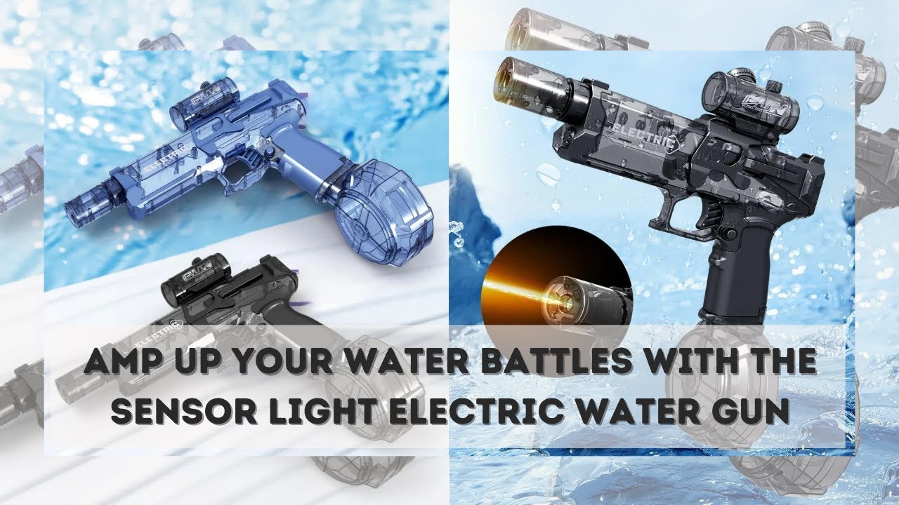 Electric Water Gun - Simulated Flame Sensor Light and Manual Power Unit ...