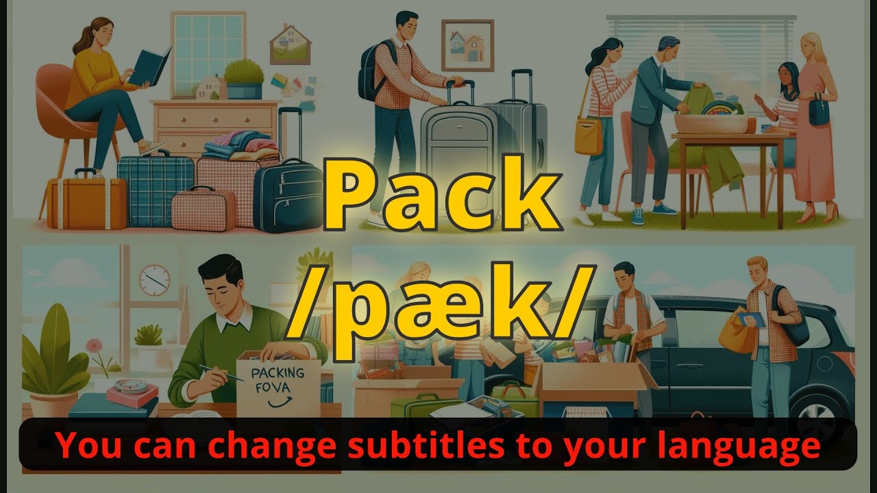 [v] Pack meaning with 5 examples - YouTube