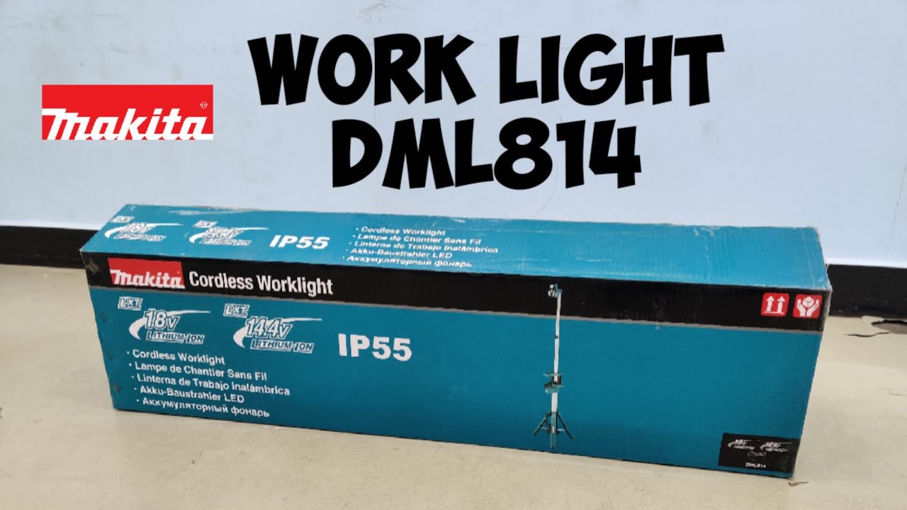 Makita DML814 - Cordless Work light 18V - YouTube