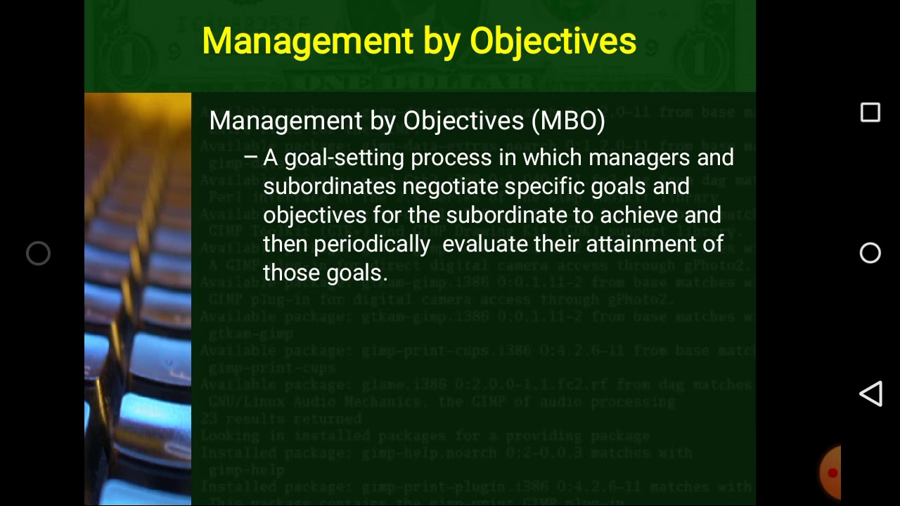 Management By Objective- Management Science - Business Lectures ...