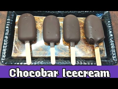 Chocobar Icecream Recipe | No cream No better Machine Chocobar Ice ...