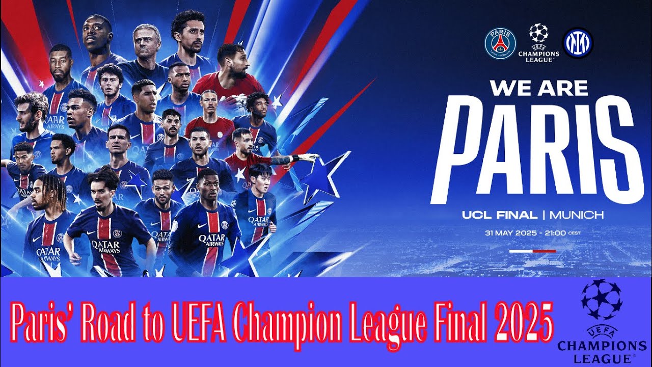 Paris' road to UCL final 2025 #paris #parissaintgermain #psg #uclfinal ...