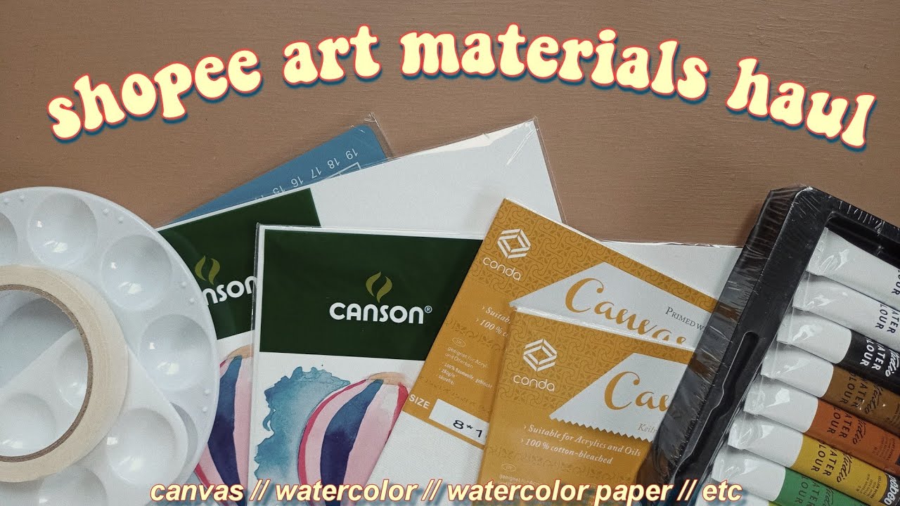 Shopee art materials haul || Philippines 🎨🇵🇭 - YouTube