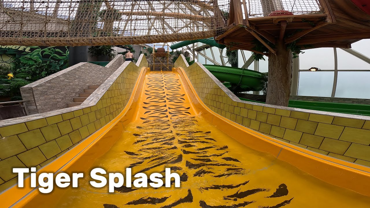 Tiger Splash Water Slide in Water Park AQUALAND Freizeitbad Köln ...