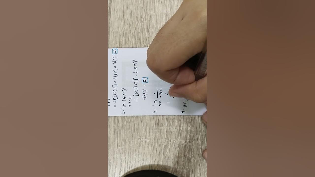 Topic 3: Limit (Solving Examples) - YouTube