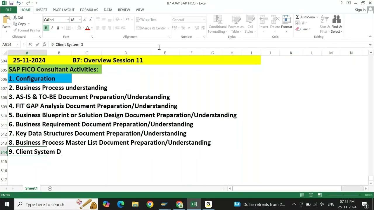 BATCH 07: SAP S/4 HANA FICO: Overview Session 11 - YouTube