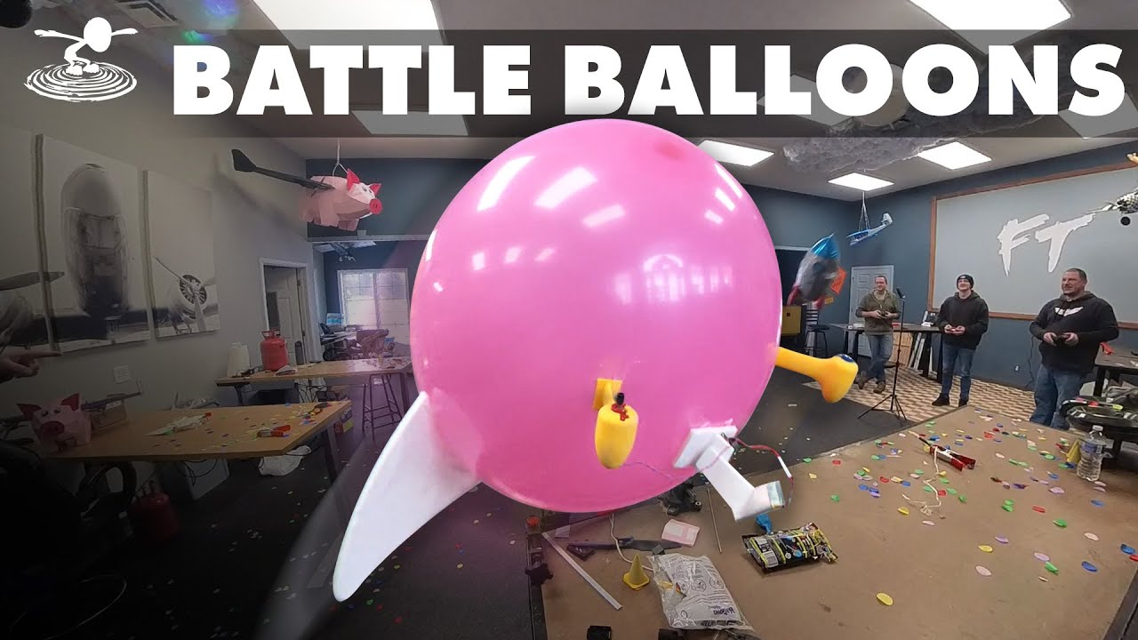 DIY Battle Blimp - Flying Party Balloons - YouTube