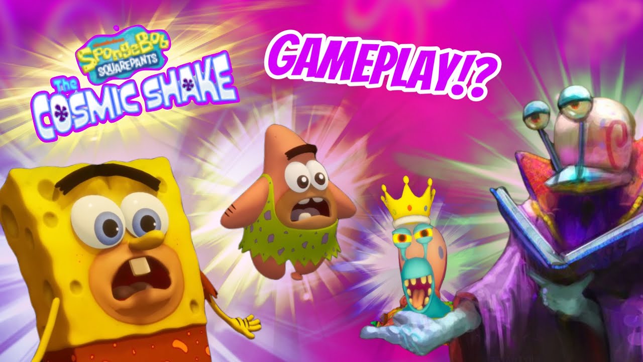 SpongeBob SquarePants THE COSMIC SHAKE GAMEPLAY!? - YouTube