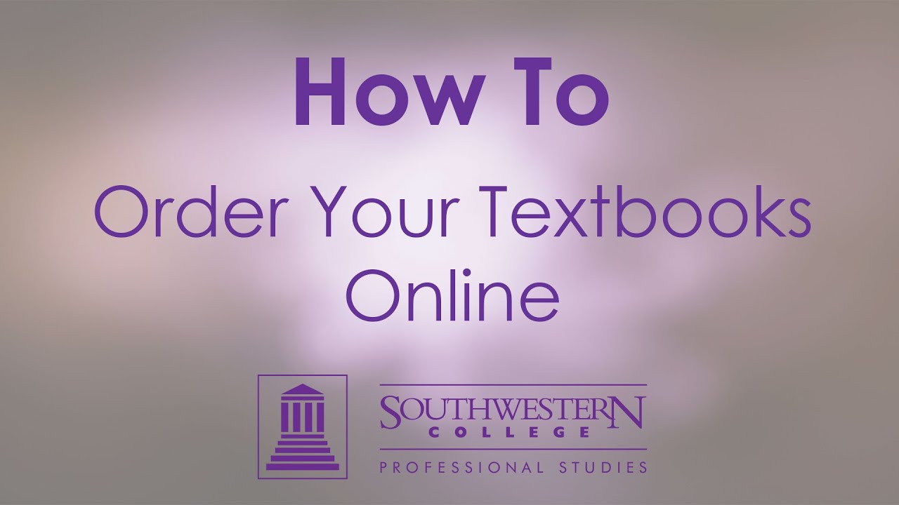 How to Order College Textbooks Online - YouTube