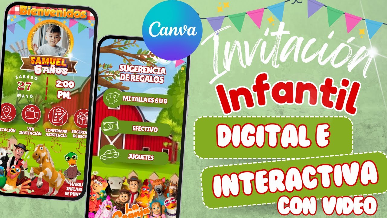 Como hacer una VIDEO INVITACIÓN DIGITAL INTERACTIVA con ubicación y ...