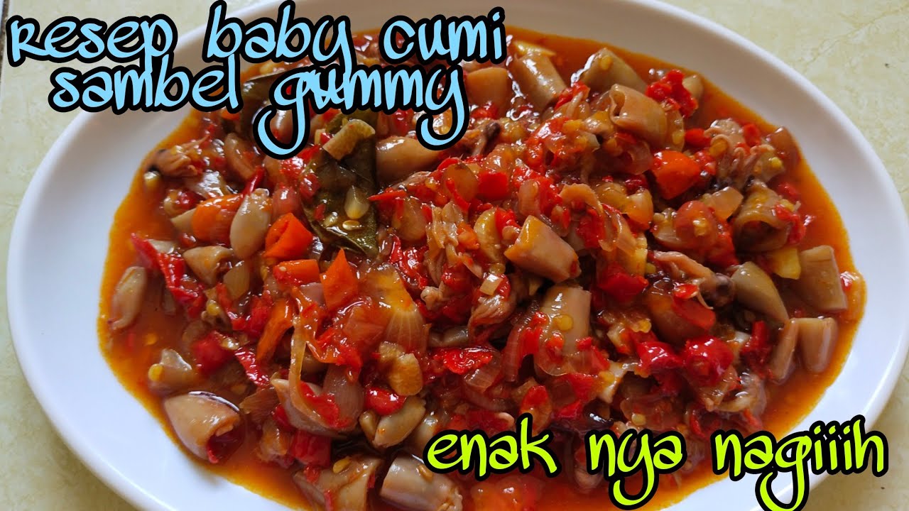resep baby cumi sambel gummy ide masakan baby cumi toping rice bowl ...