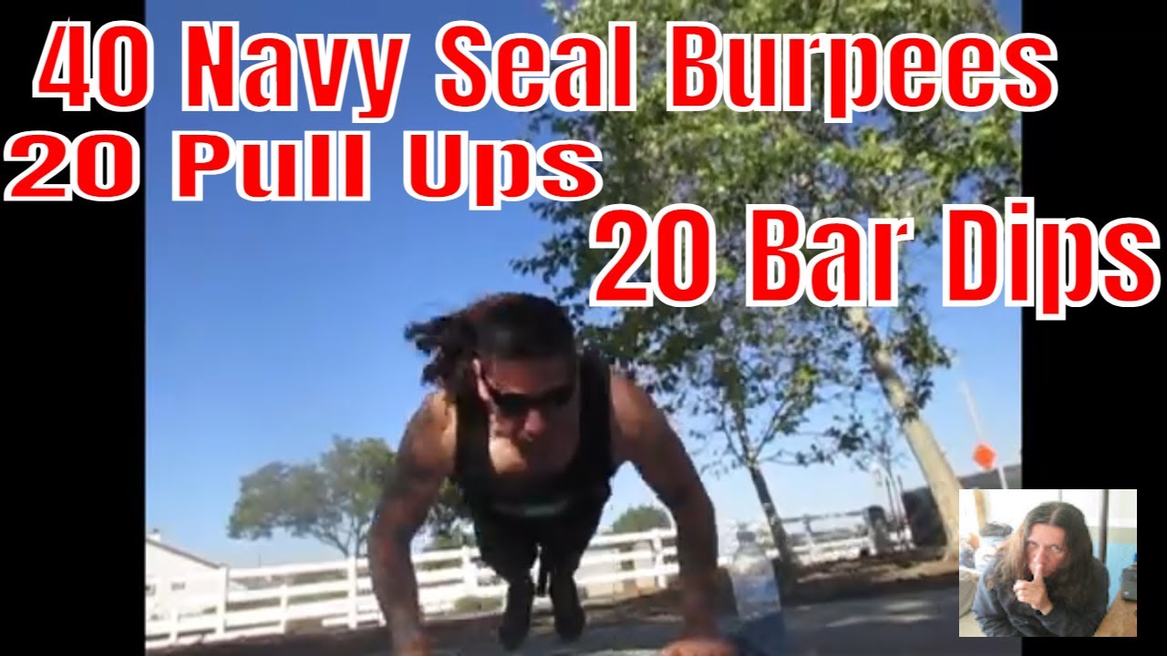 40 NAVY SEAL BURPEES| 20 PULL UPS| 20 DIPS| Testing! #calisthenics # ...