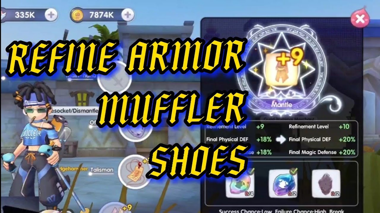 REFINE ARMOR, MUFFLER, SHOES +9, APAKAH AKAN AWEKEN? - PART4 - YouTube