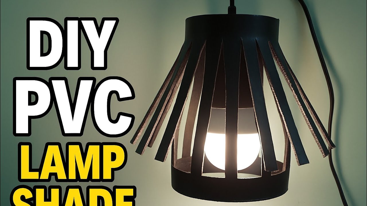 DIY PVC Lamp Shade | Creative Light From PVC Pipe - YouTube