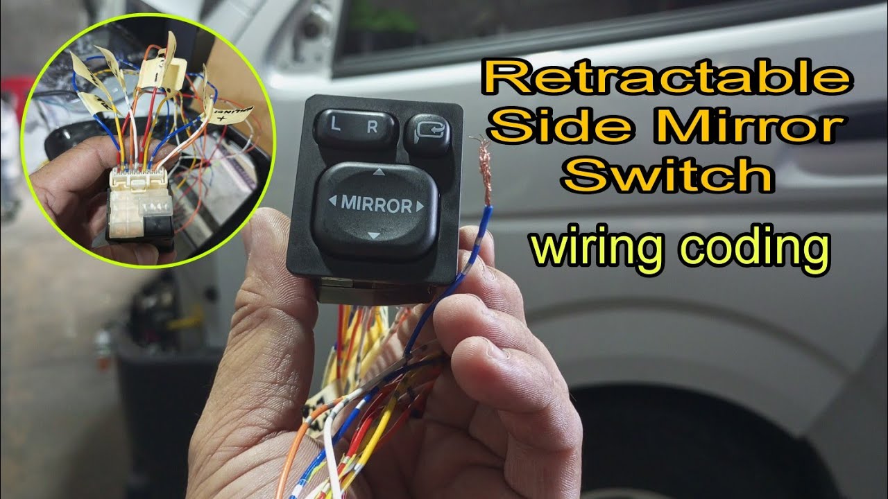 Retractable Side Mirror Switch Wiring Coding diagram YouTube retractable-side-mirror-switch-wiring-coding-diagram-youtube