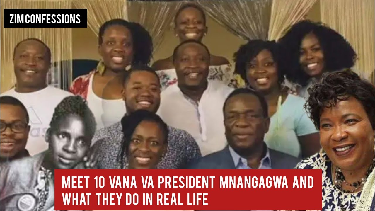 Meet 10 Vana Va President Mnangagwa And What They Do In Real Life - YouTube