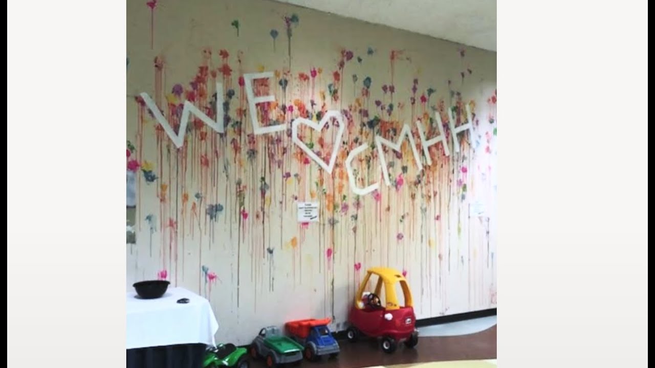 Paintball Wall Makeover | Children's Memorial Hermann - YouTube